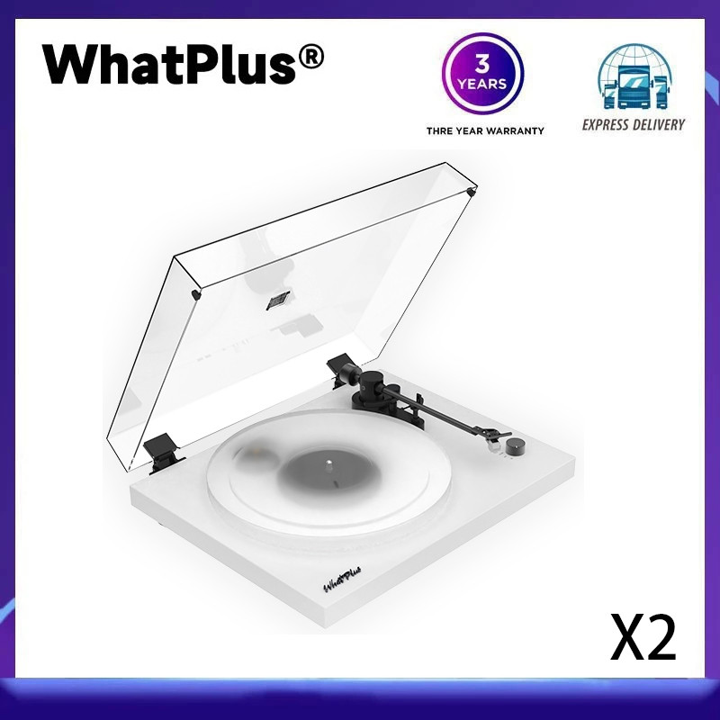 WhatPlus X2 vinyl record player with Bluetooth audio player, high ...