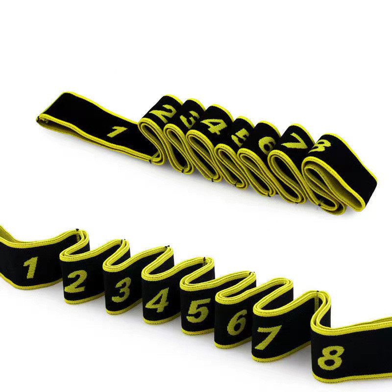 【Shines】 8-segment Number Belt Yoga Segment Stretch Belt High Elastic ...