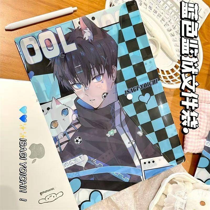 2025 Kawaii Anime BLUE LOCK A4 Storage File Folder Nagi Seishiro Isagi ...