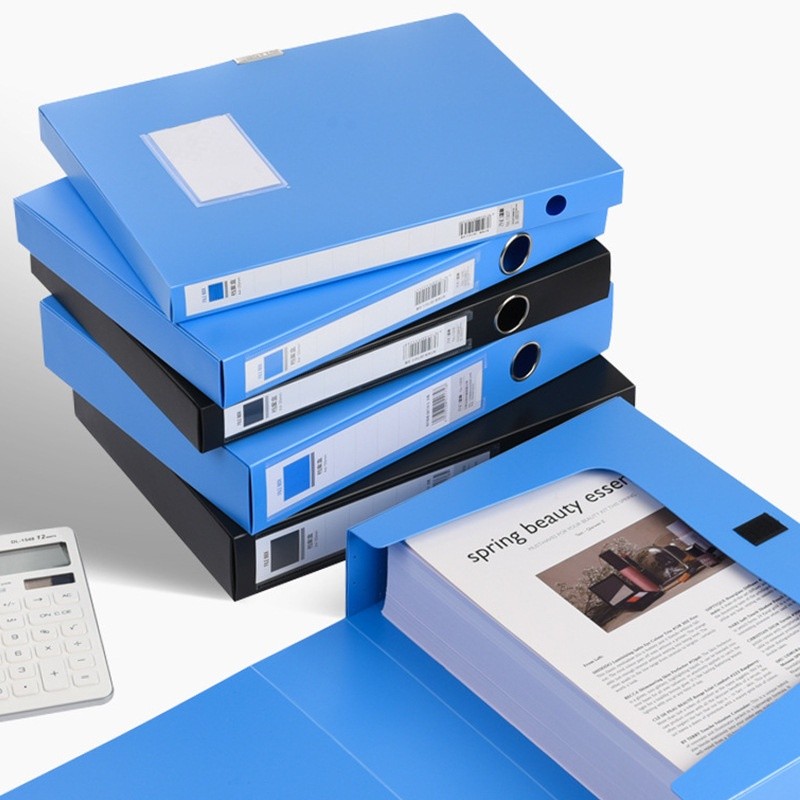 A4 Plastic File Box Large Capacity Easy Storage Integrated Personnel ...