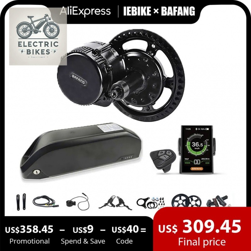 Bafang 36V 250W Kit with Battery BBS01 BBS01B 15.6ah 19.2ah Ebike ...