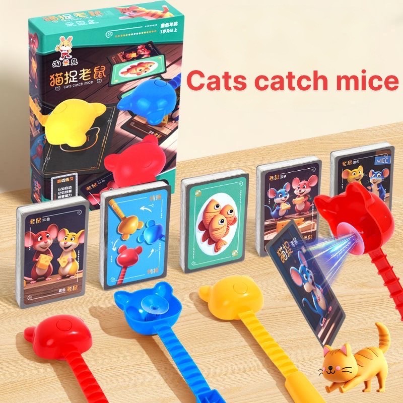Family Cat Claw Mouse Board Game | Concentration Training | Puzzle ...
