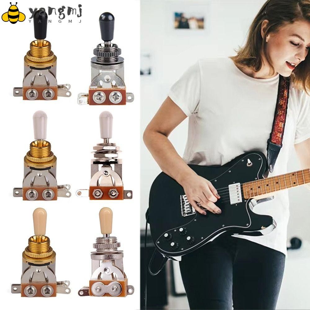 YANGMJ 3-Way Toggle Switch, Guitar Accessories with Tip Cap Electric ...
