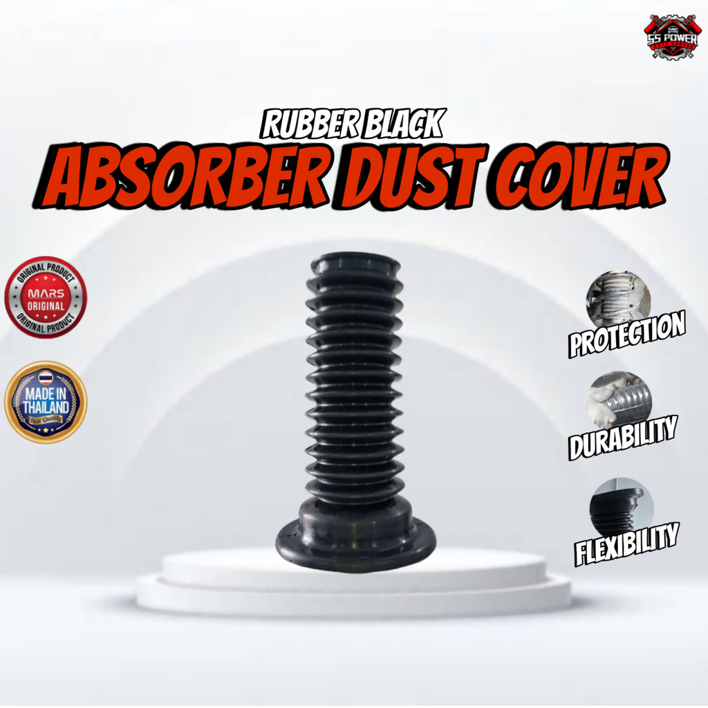 MARS RUBBER BLACK ABSORBER COVER FRONT / ABSORBER DUST COVER FOR ESTIMA ...