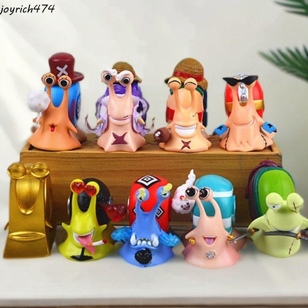 JOYRICH 9pcs Anime One Piece Figure, PVC Handmad Phone Bug Figurine ...
