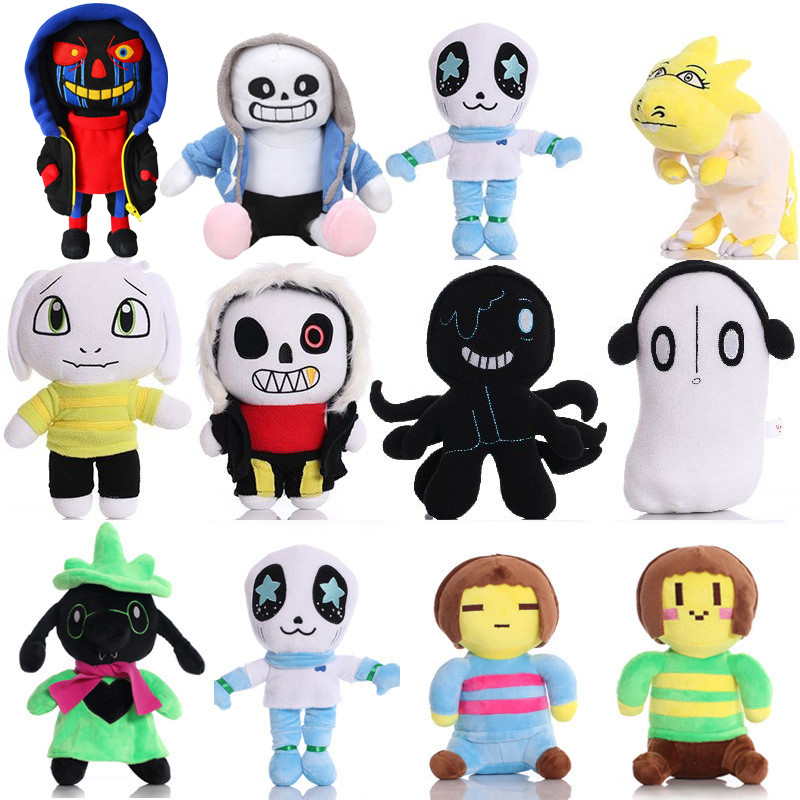 Plush Undertale Action Figure Sans Sunflower Chara Asriel Lancer 30CM ...