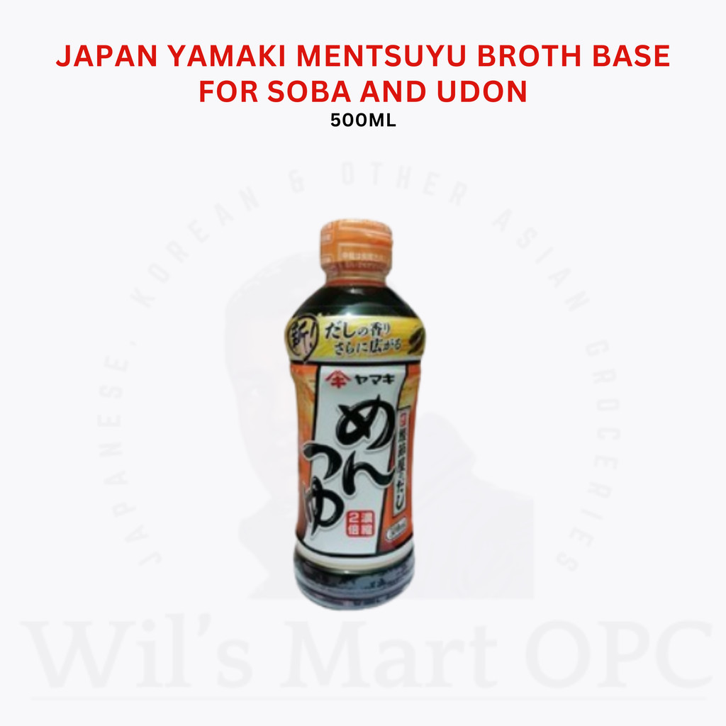 JAPAN YAMAKI MENTSUYU BROTH BASE FOR SOBA AND UDON, 500ML | Shopee ...