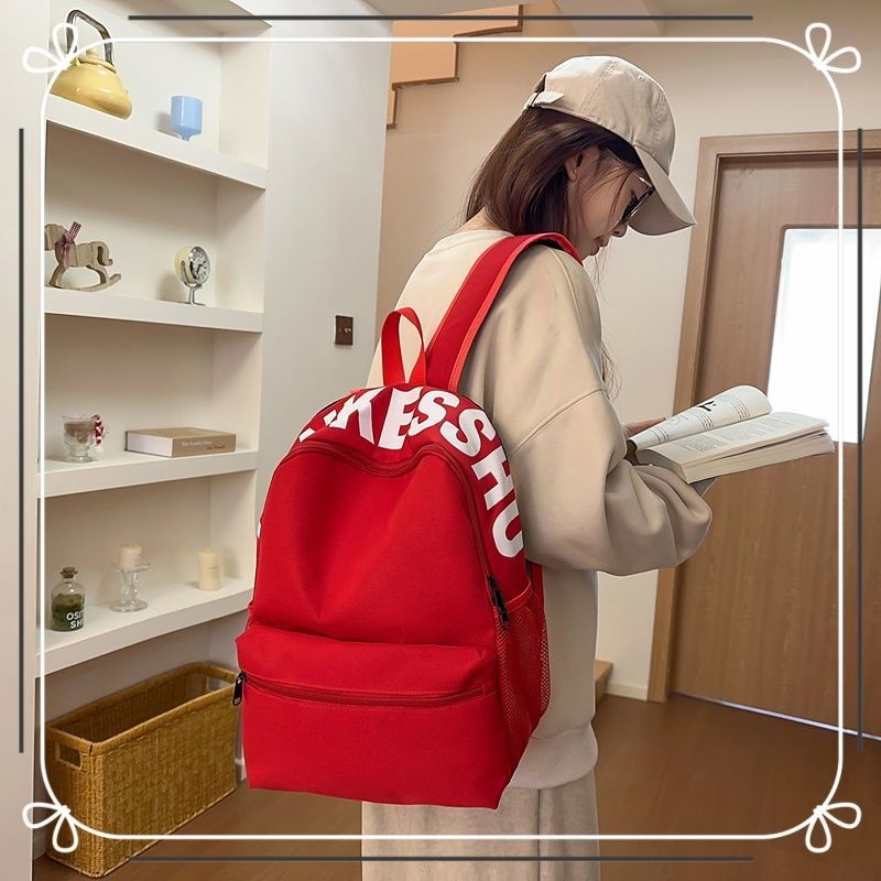 Backpack Travel Backpack Backpack Japanese Style Solid Color School Bag ...