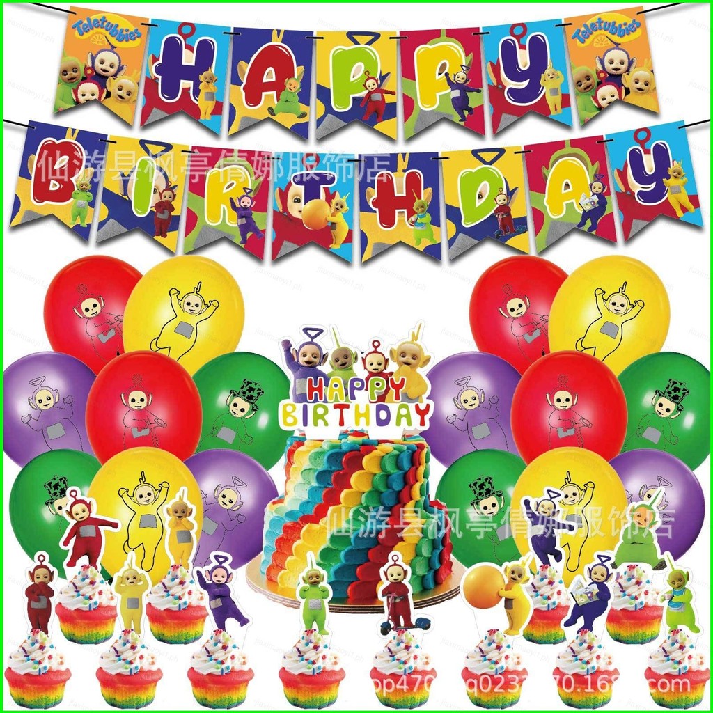 JX1 Teletubbies Theme kids birthday party decorations banner cake ...