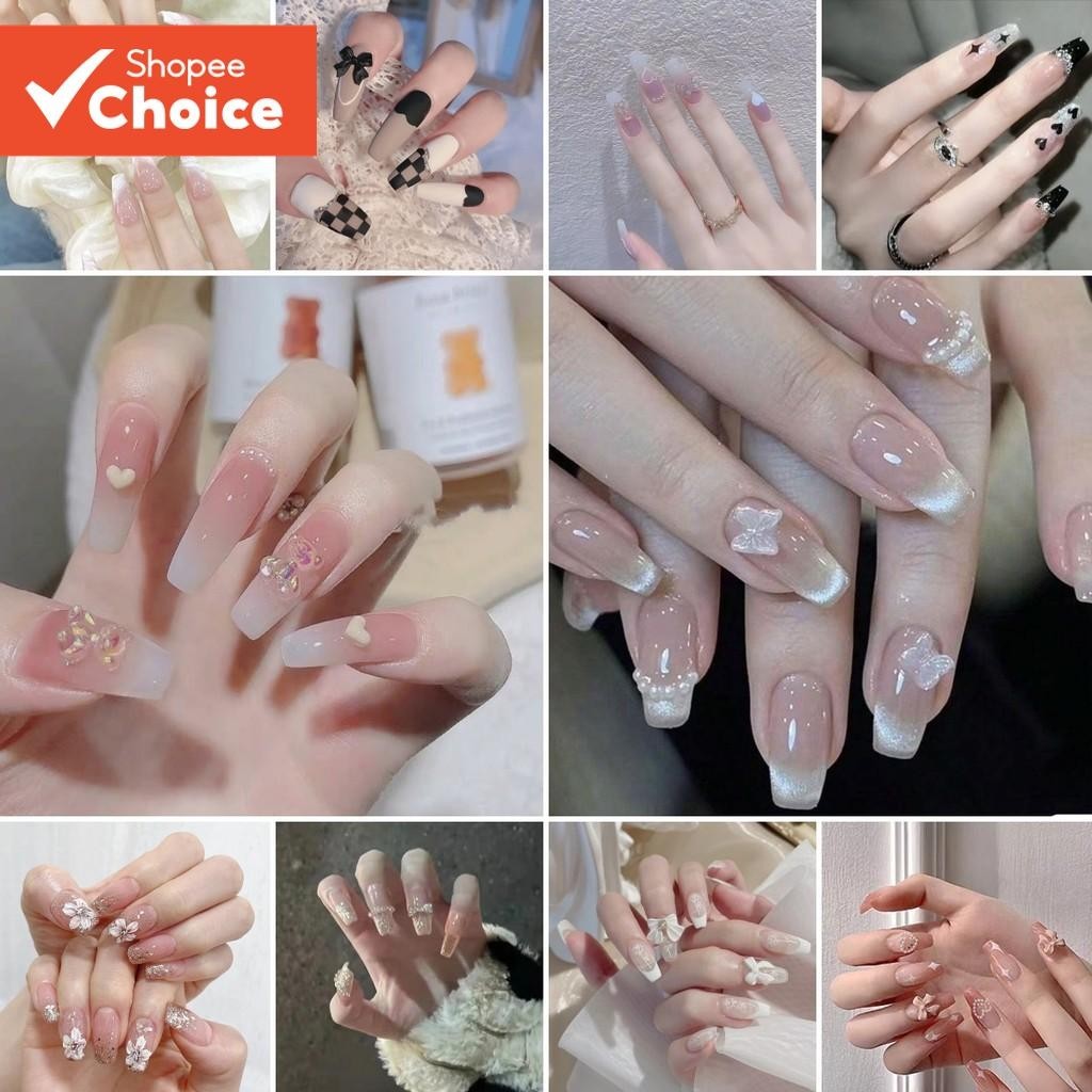 24 pieces/box nail art pieces, a variety of styles and styles to choose ...