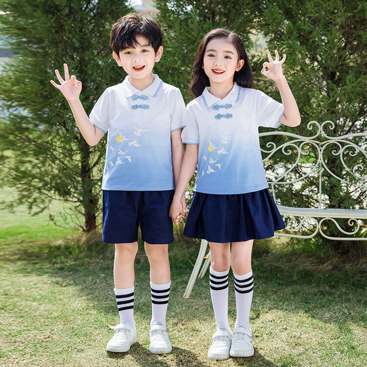 Elementary School Students Campus Style Games Performance Costume ...