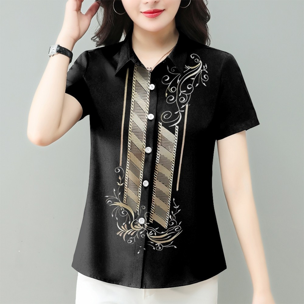 Lady Barong 2025 Asian Attire For Women Modern Tagalog Vintage Ethnic ...