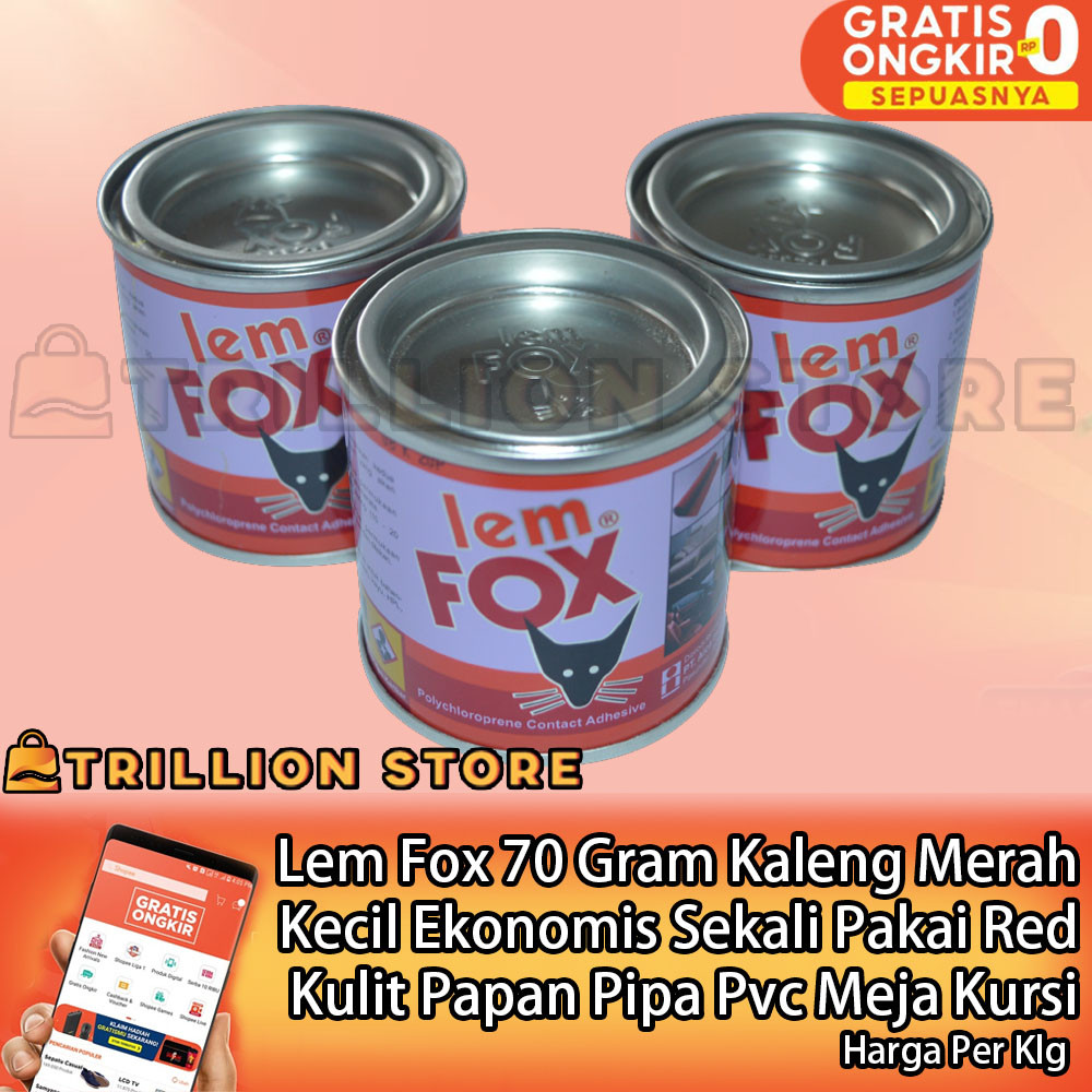 Fox Glue Strong Elastic 70 Gram Clear Adhesive Quick Dry Multipurpose ...