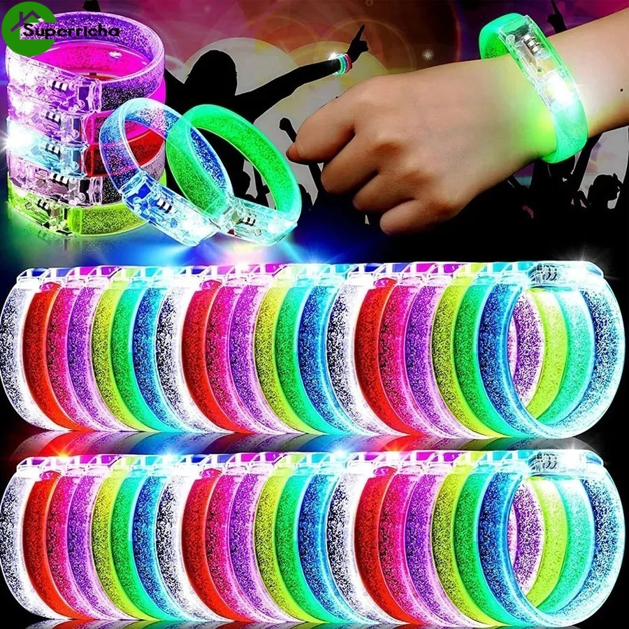 Glow Sticks Bracelet - Neon Fluorescence Bangle - LED Luminous ...