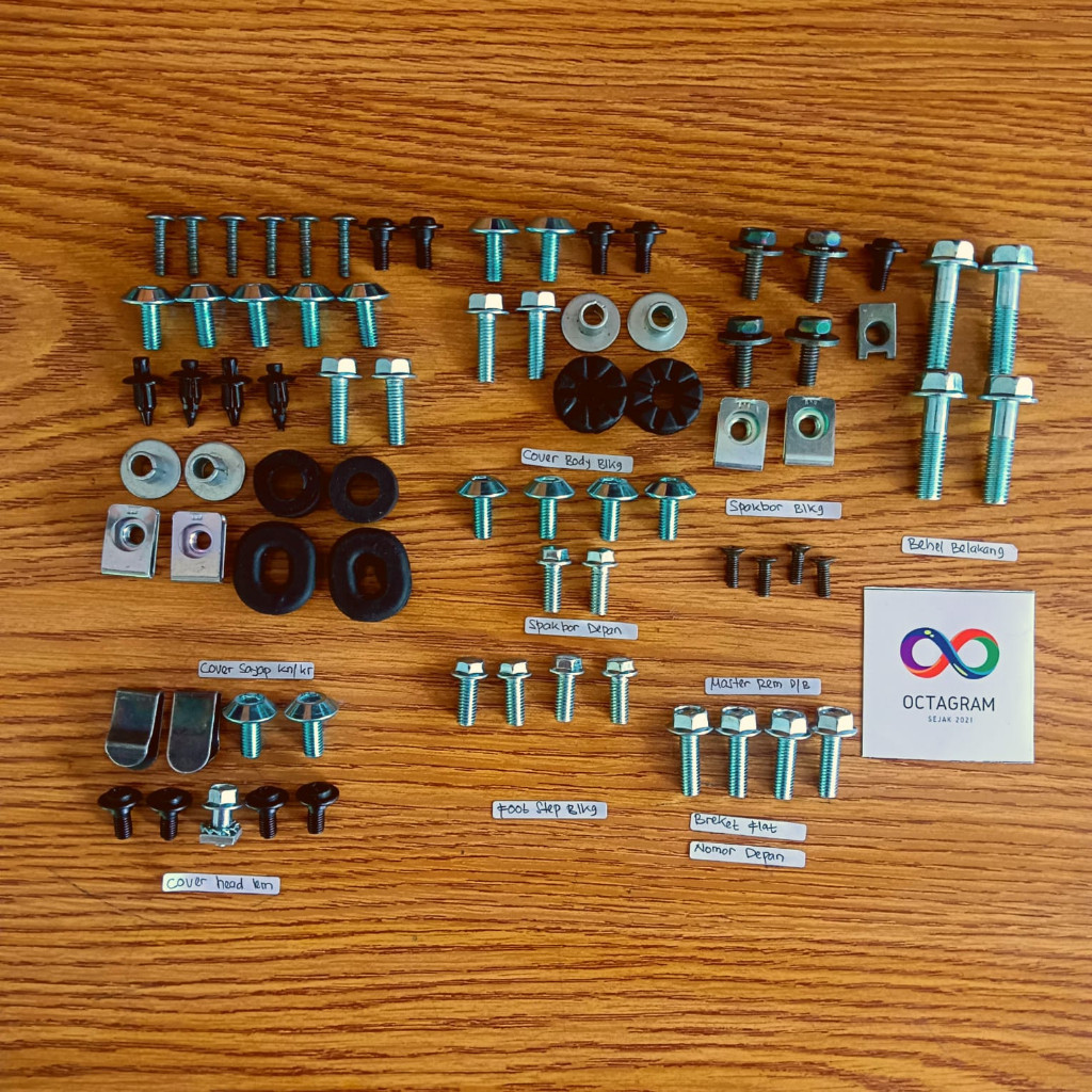 Sonic 150 R Body Bolts Full Set/ Sonic 150 R Full Set Body Bolts ...