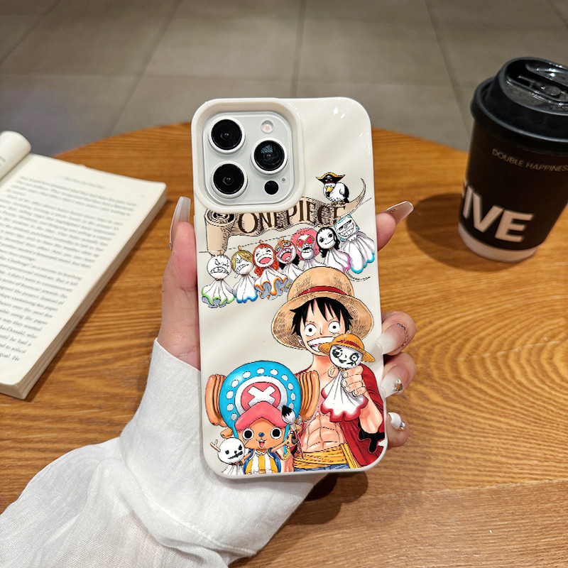 One Piece na may mga character dolls Case para sa IPhone 16 15 14 13 12 ...