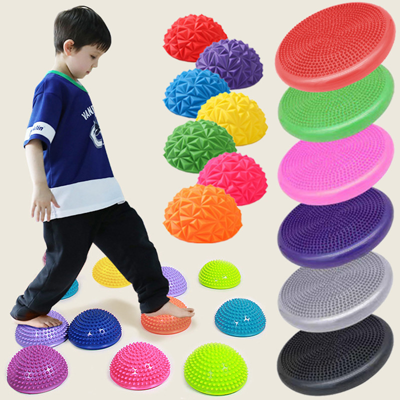 1Pcs Children Inflatable Sensory Cushion Sports Toys Stepping Balance ...