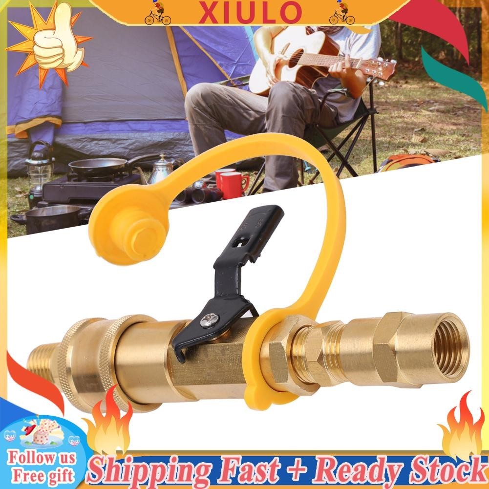 Xiulo Full Plug for Propane Hose RV Quick Connection Adapter Compact ...