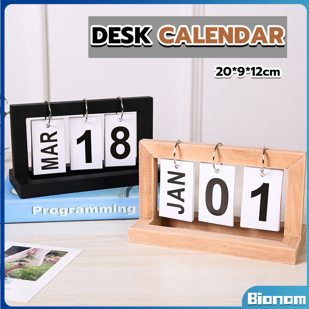 Desk Calendar Wooden Home Decoration Simple Style Room Decoration ...