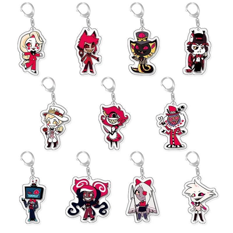 [Customized]Hazbin Hotel Alastor Anime Surrounding Acrylic Keychain ...
