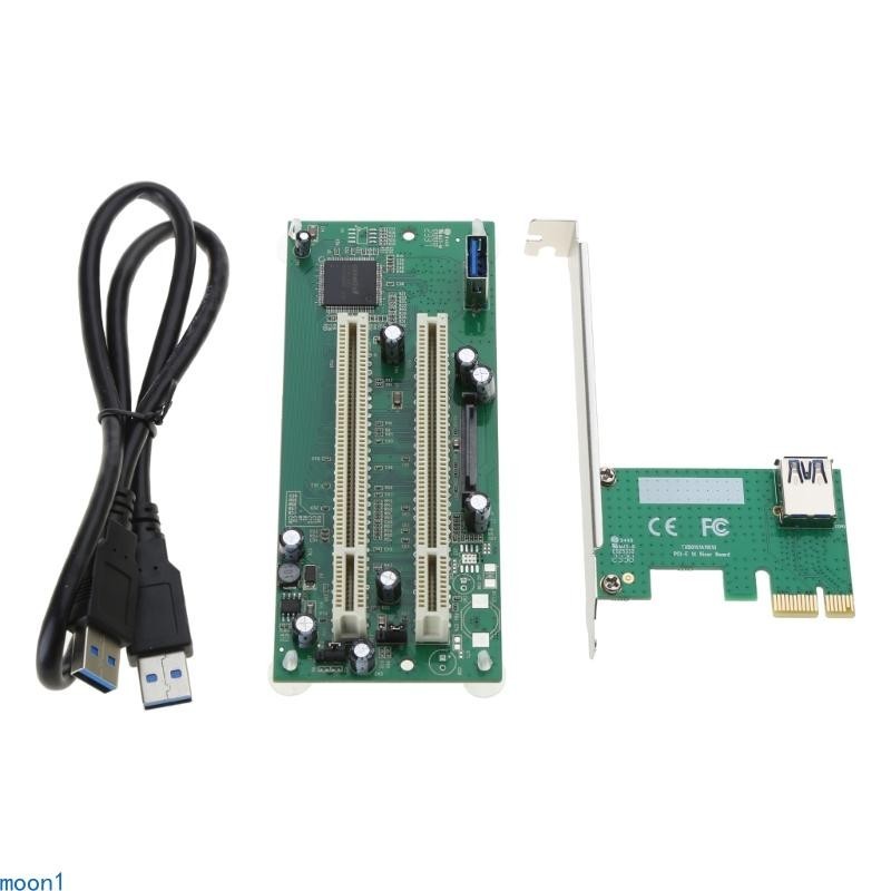 moon1 Desktop PCI-Express PCI-e to PCI Adapter Card PCIe to Dual Pci Slot Expansion | Shopee ...