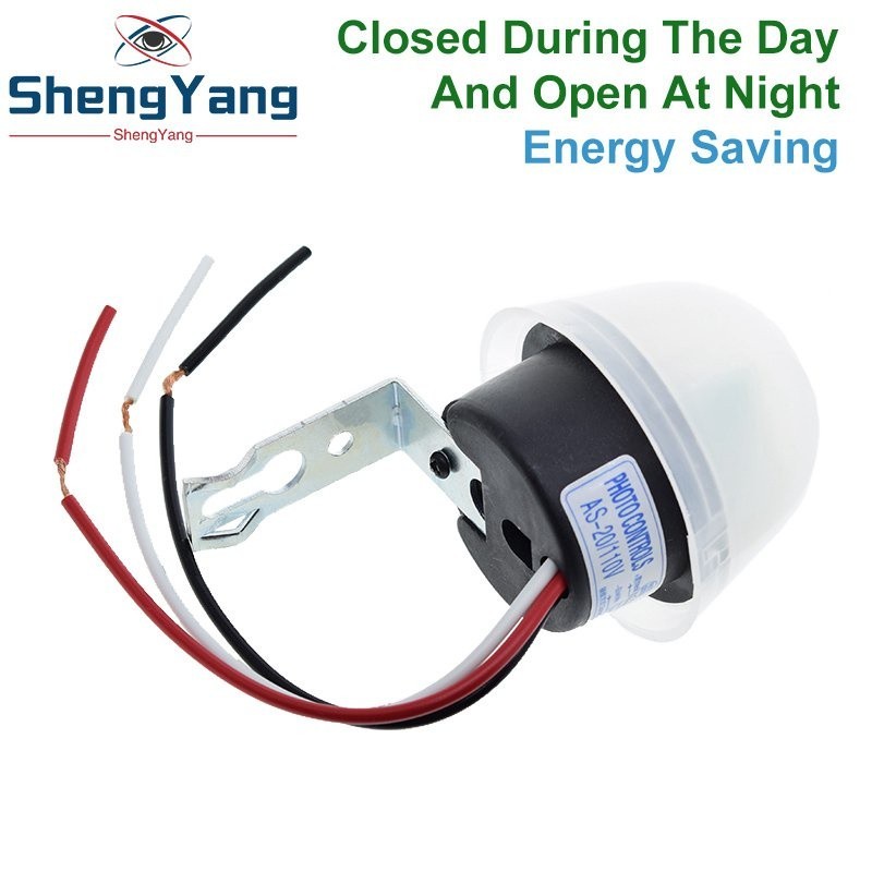 RQAS-20 DC 12V AC 110V 220V 10A Waterproof Sensitive Auto Photo Switch ...