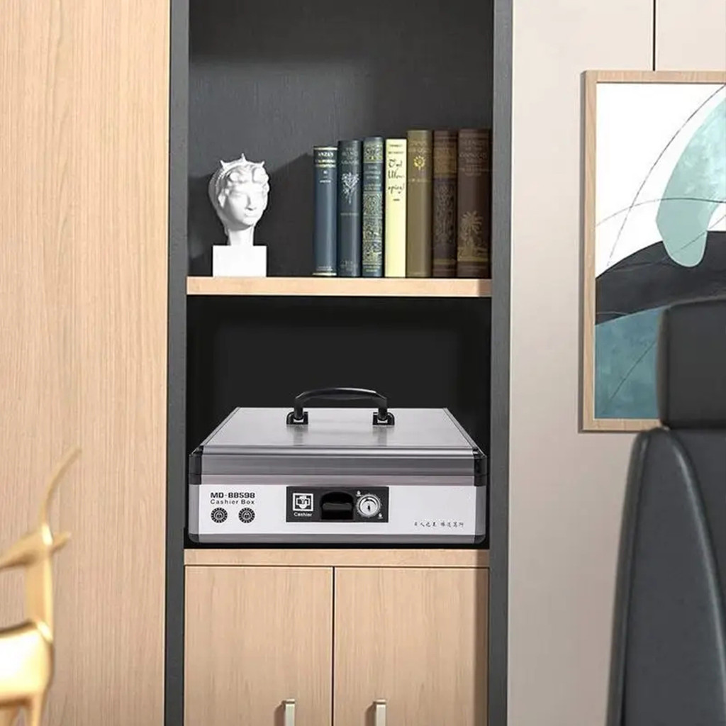 Safe Box Money Cash Documents Storage Organizer Portable Safe Deposit ...