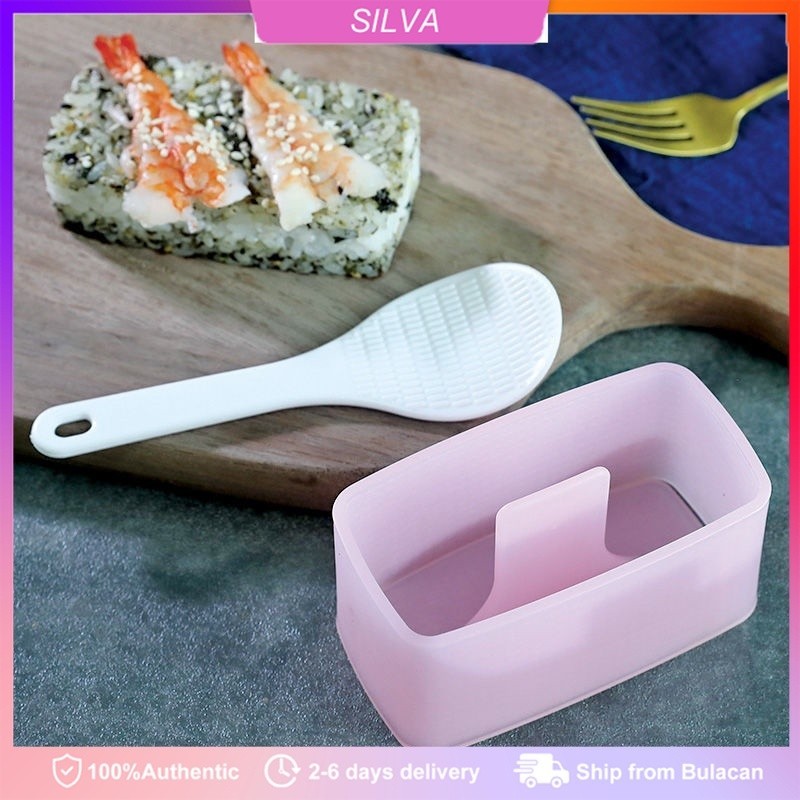 Rice Mould Molder Maker Rectangular Layer Mold Box Scoop Onigiri Meat ...