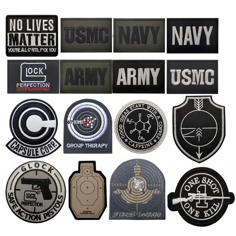 CAPSULE CORP Patches ARMY NAVY USMC Embroidered Military Tactics Badge ...