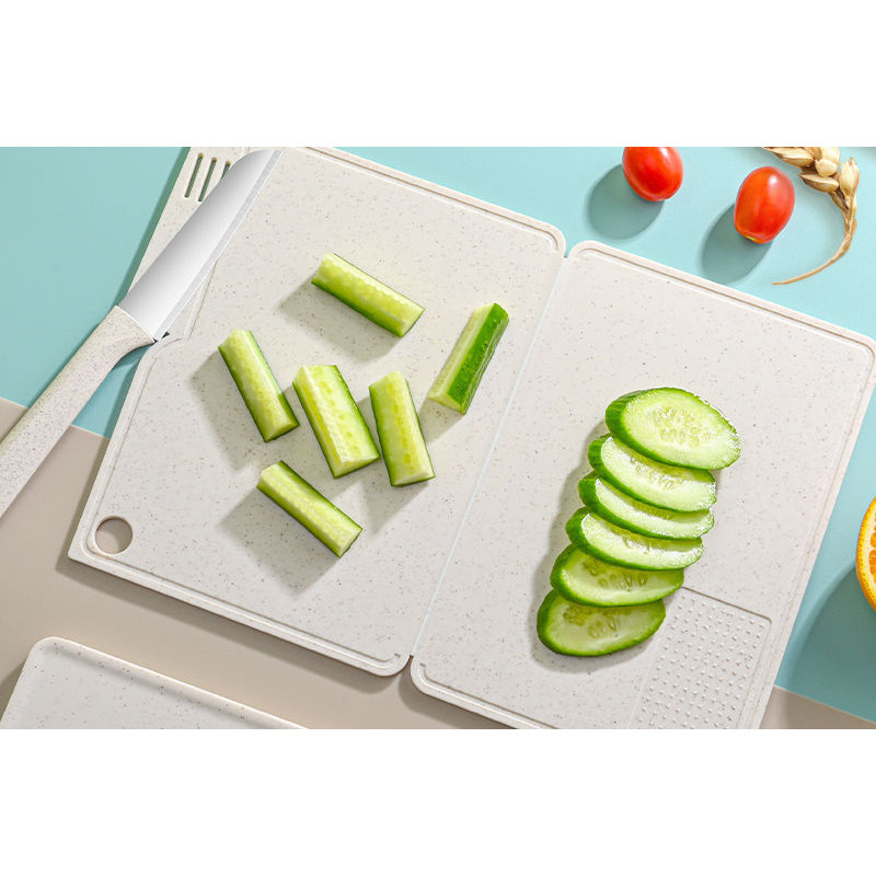 New wheat straw folding cutting board, two-in-one combination booth ...