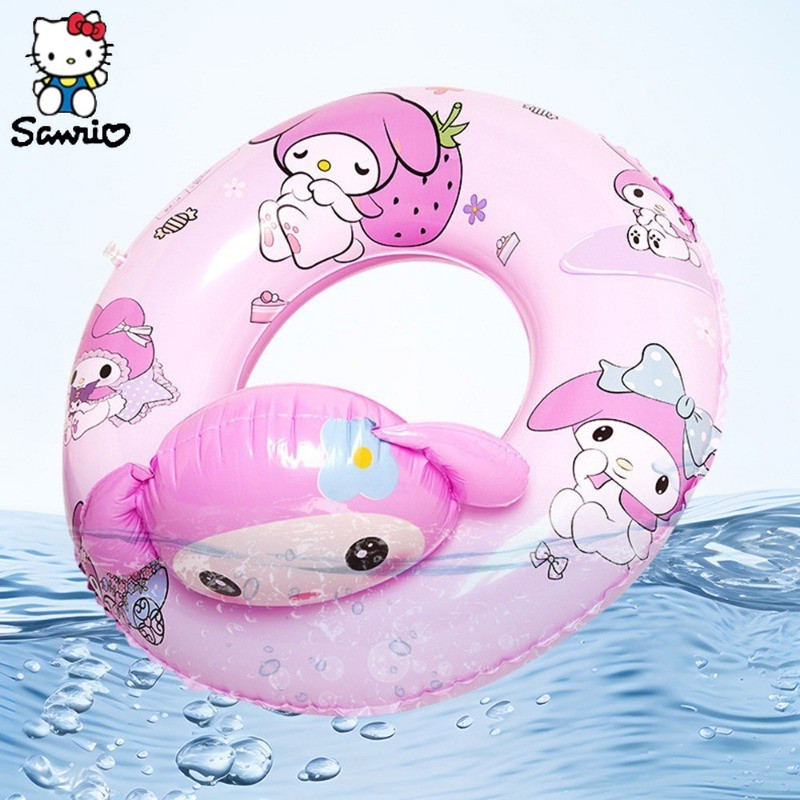Sanrio My Melody Baby Swim Ring Tube Pool Inflatable Toy Swimming Ring ...