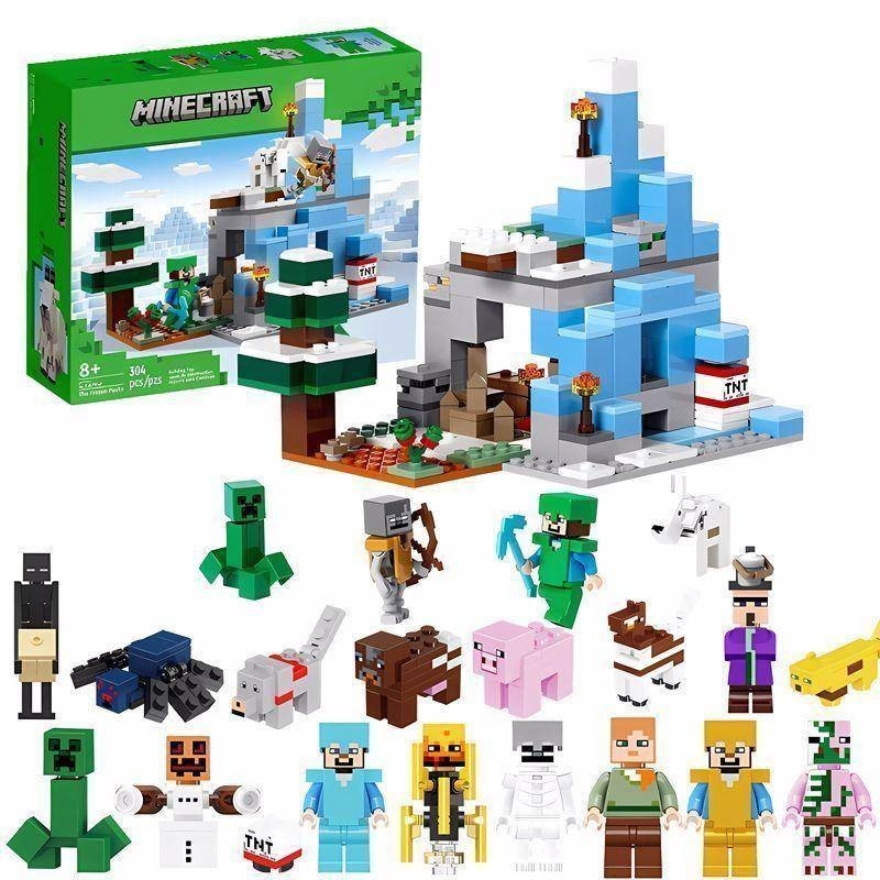Minecraft Building Blocks Frozen Peaks Kids Educational Construction ...