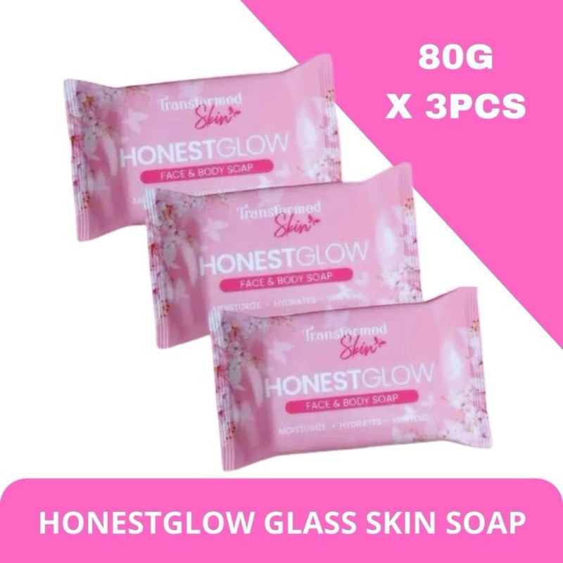 Buy 1 Take 2 Honest Glow Glass Skin Soap 80g 10x Whitening Gluta Soap ...