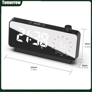 TOG 6.3"LED Digital Alarm Clock, Rechargeable Battery Operated ...