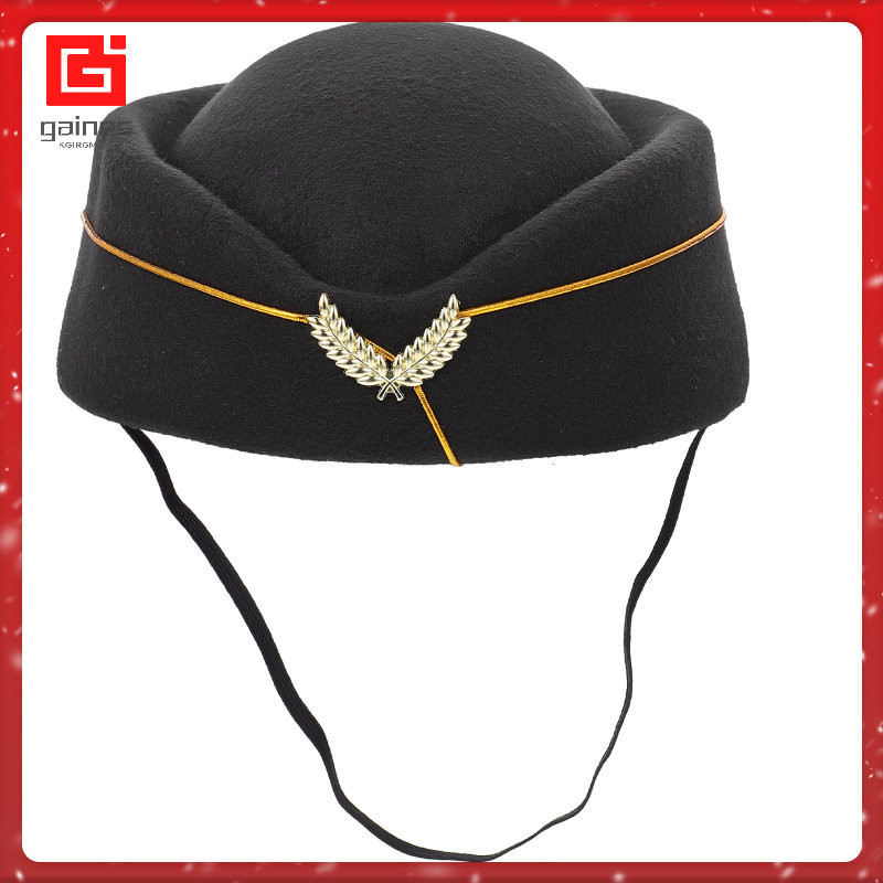 Toddler Hats Headgear Uniform Felt Flight Cosplay Stewardess Airline ...