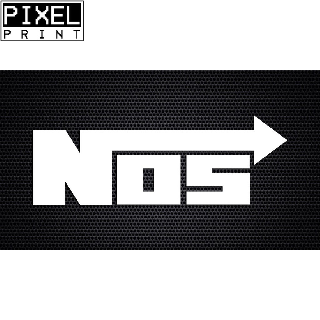 NOS Logo JDM Japanese Sticker For Car Stickers And Decals Waterproof ...