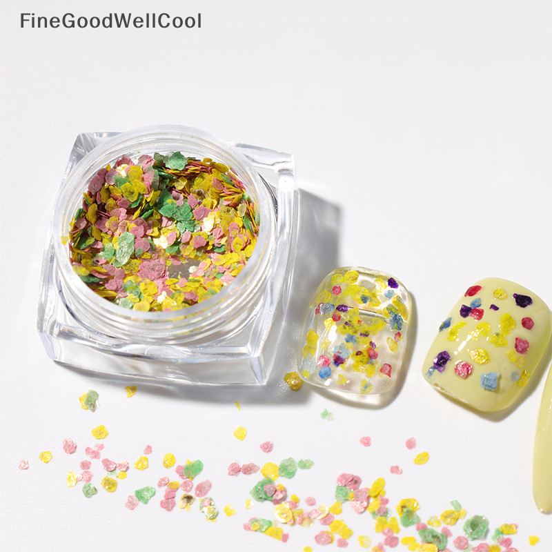 FWPH Ultra Thin Mica Rock Nail Glitter Thin Mica Rock Sheet Nail ...