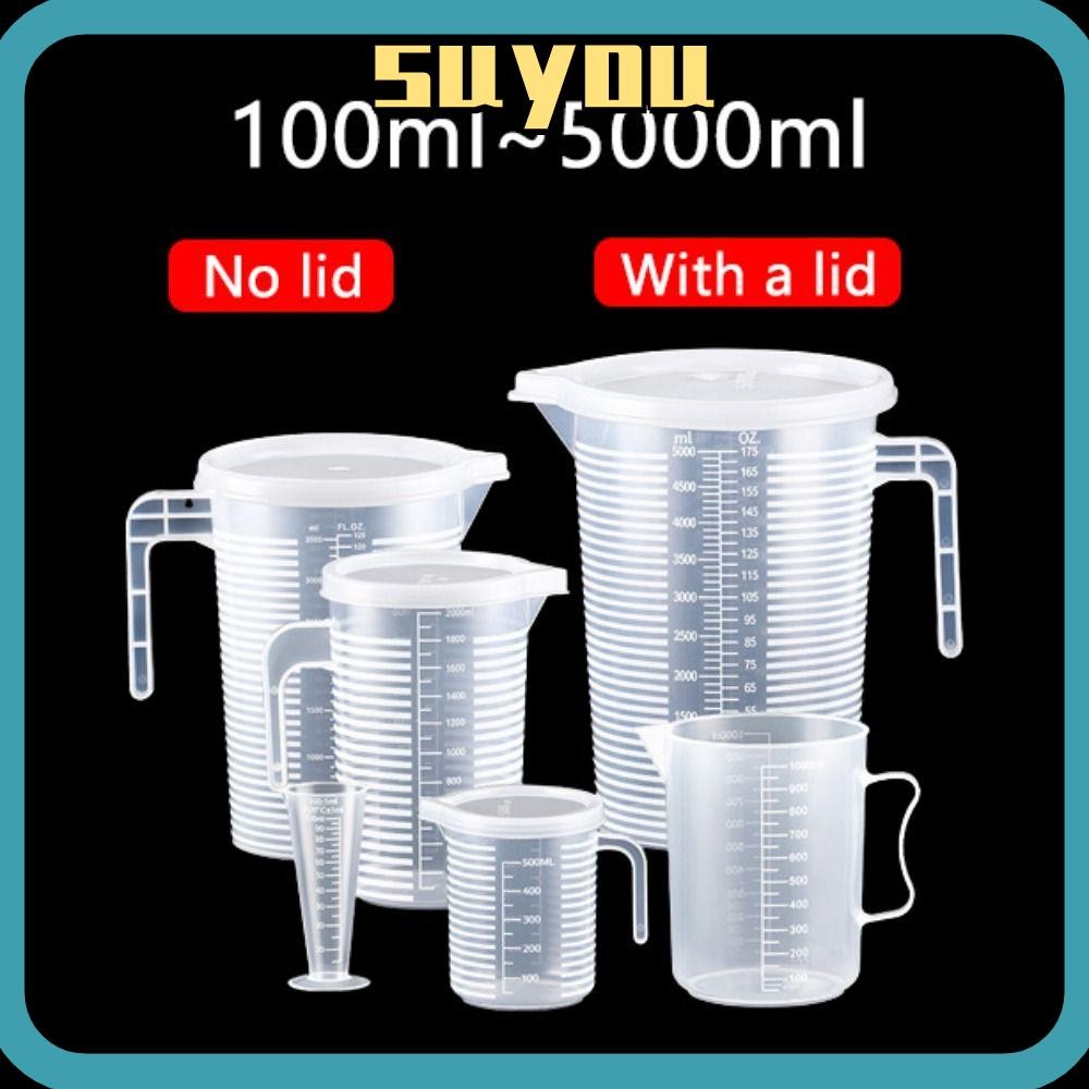 SUYO Laboratory Beaker, Large Capacity Scale Graduated Measuring Cup ...