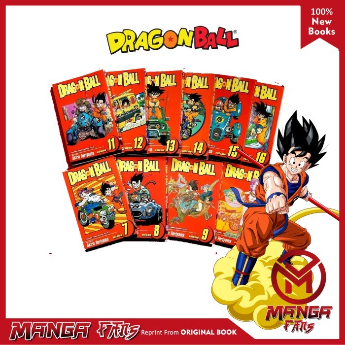 Dragon ball comic By Akira Toriyama Vol. 1-16 (English) - MangaFans ...