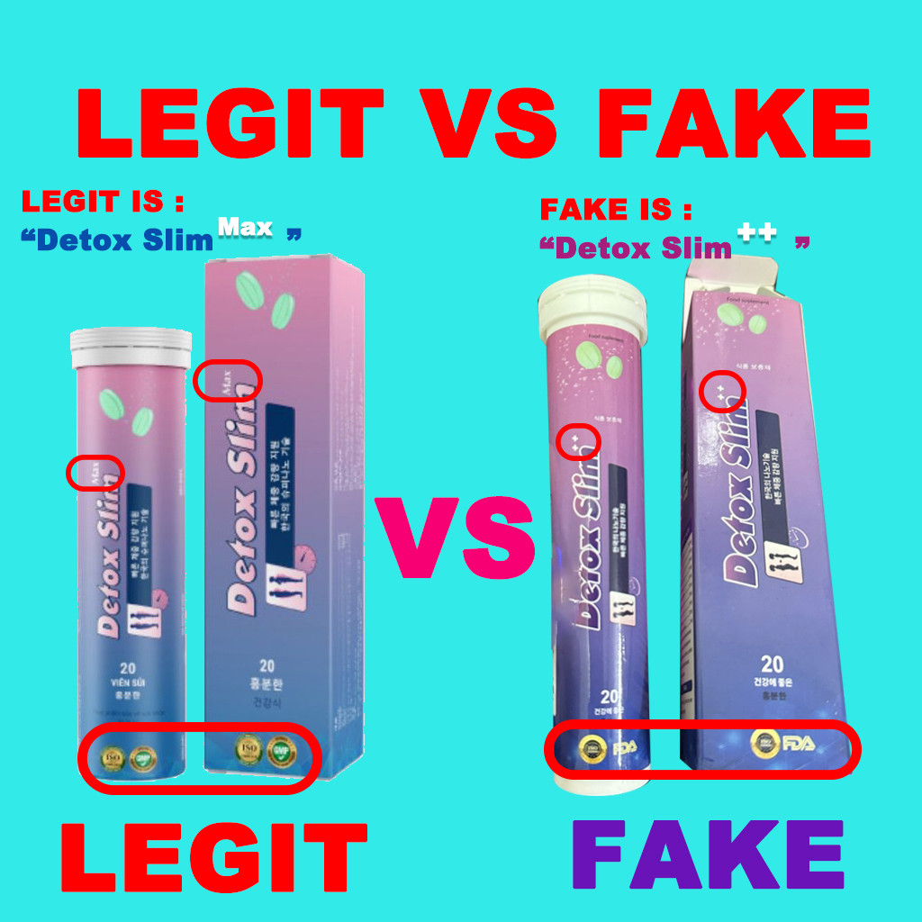 Original Detox Slim Slimming Effervescent Tablets Helps balance blood ...