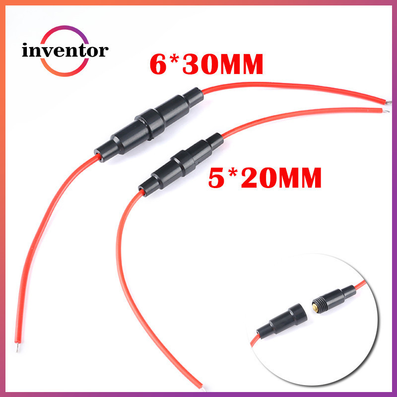 5Pair 5*20mm Inline Fuse Holder 220V Fast-Blow Screw Type Fuse Holder ...