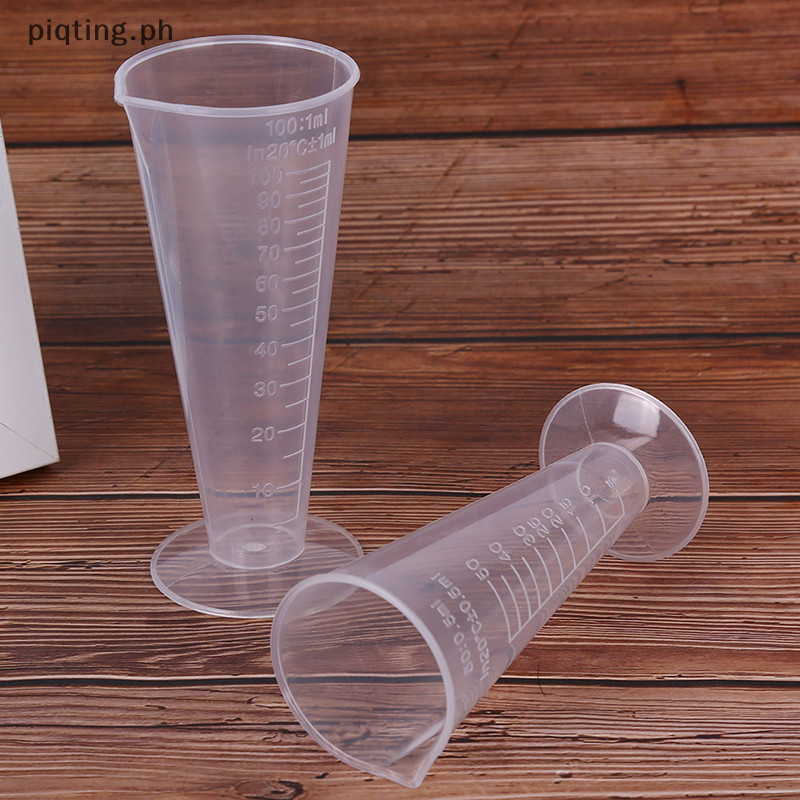 PP 2Pcs/Set Measuring Cup Transparent Plastic Cone Reusable Kitchen ...