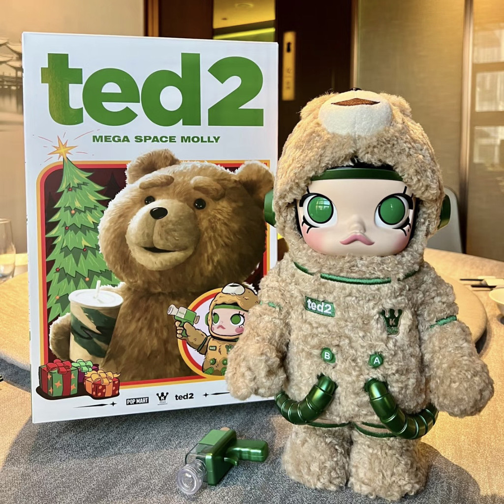 Popmart POPMART MEGA Collection SPACE MOLLY teddy Bear 400% teddy ...