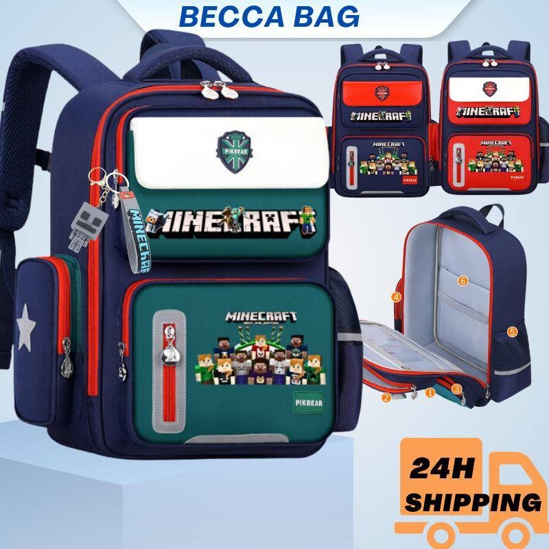 [In stock]Minecraft Backpack school bag bag for kids boy junior ...