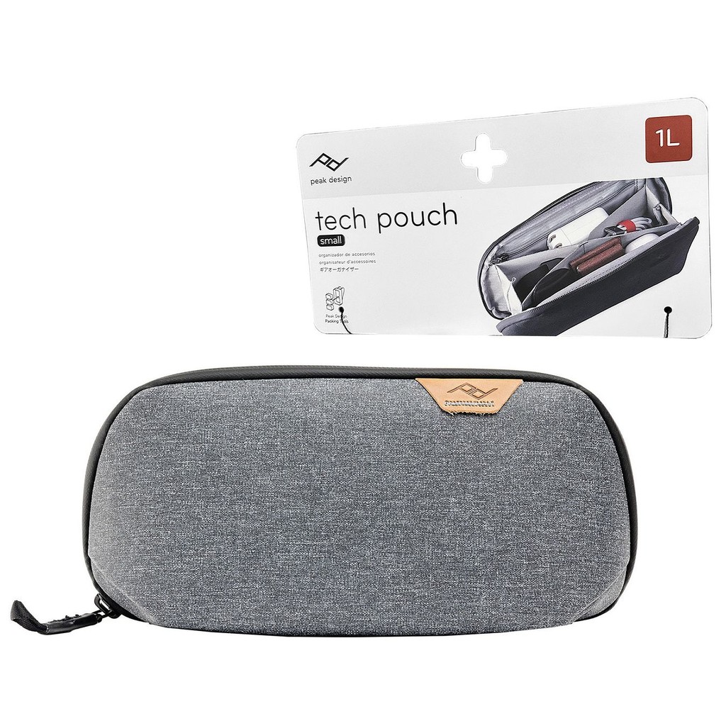Peak Design Small Tech Pouch (Charcoal, 1L) BTP-S-CH-1, Versa Shell ...