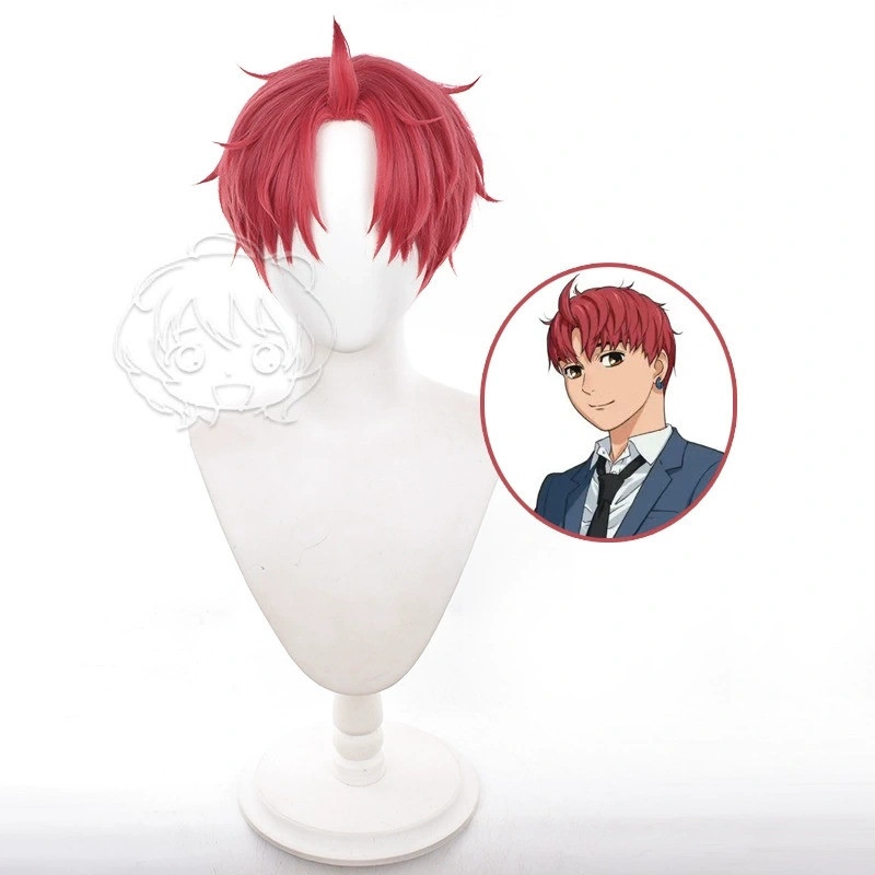 Short Red Hair Wig for DAN DA DAN Jin Enjoji for Man for Anime Cosplay ...