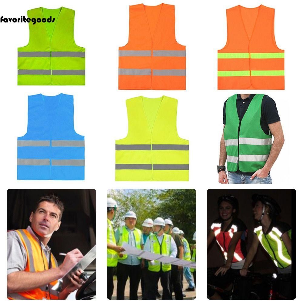 FAVORITEGOODS High Visibility Vest Paste Front Warning Safety Wear ...