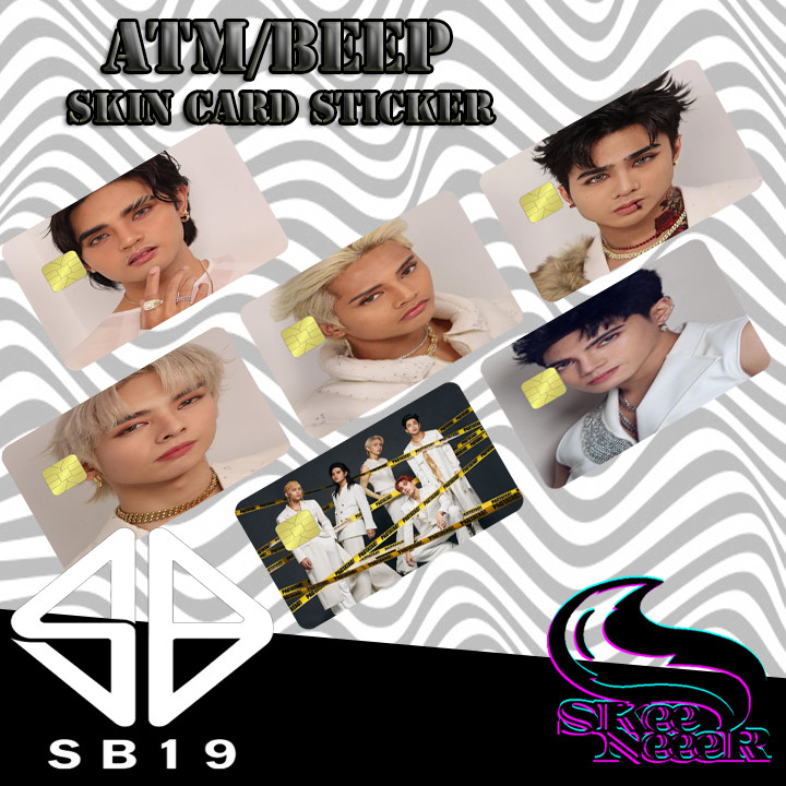 SB19 stell Card Sticker Vinyl Debit/ATM/beep card sticker skin | Shopee ...