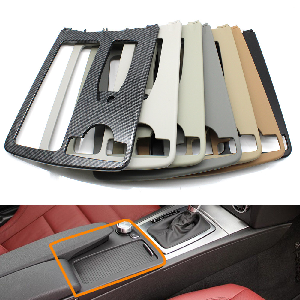 LHD Central Armrest Drink Cup Holder Outer Frame Cover For Mercedes ...