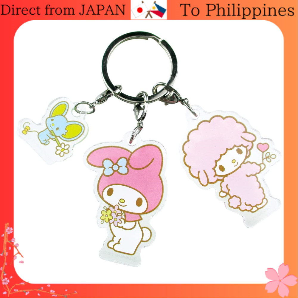Tees Factory Sanrio 3 Charm Keychain My Melody SR-5541210MM Approx. H13 ...